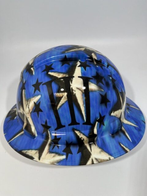 3 Percenter Star Flag | Construction Safety Hard Hat